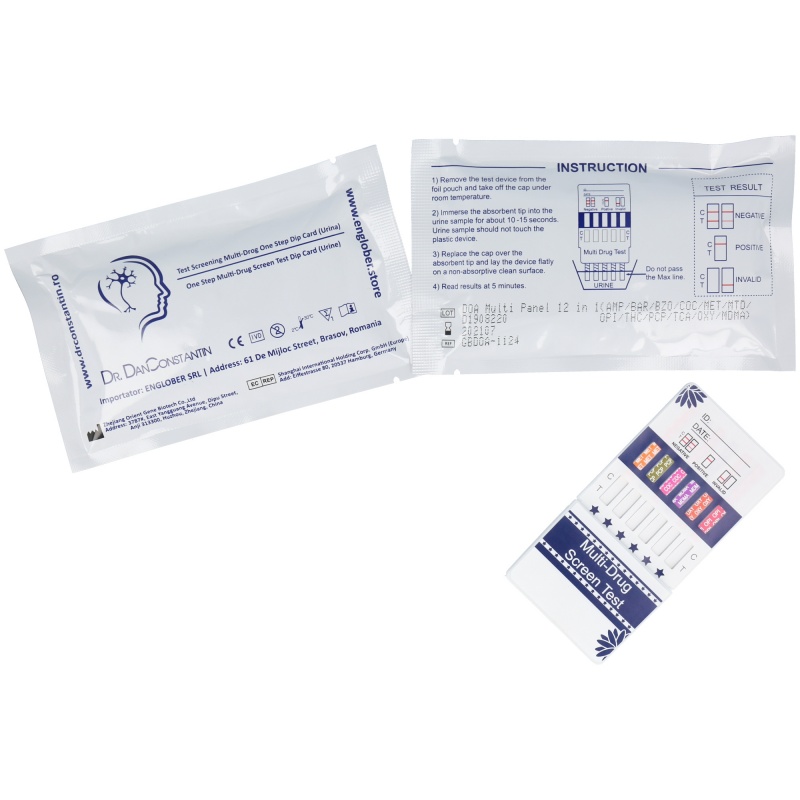 Test rapid depistare substante interzise in urina 12 parametri | medAZ.ro